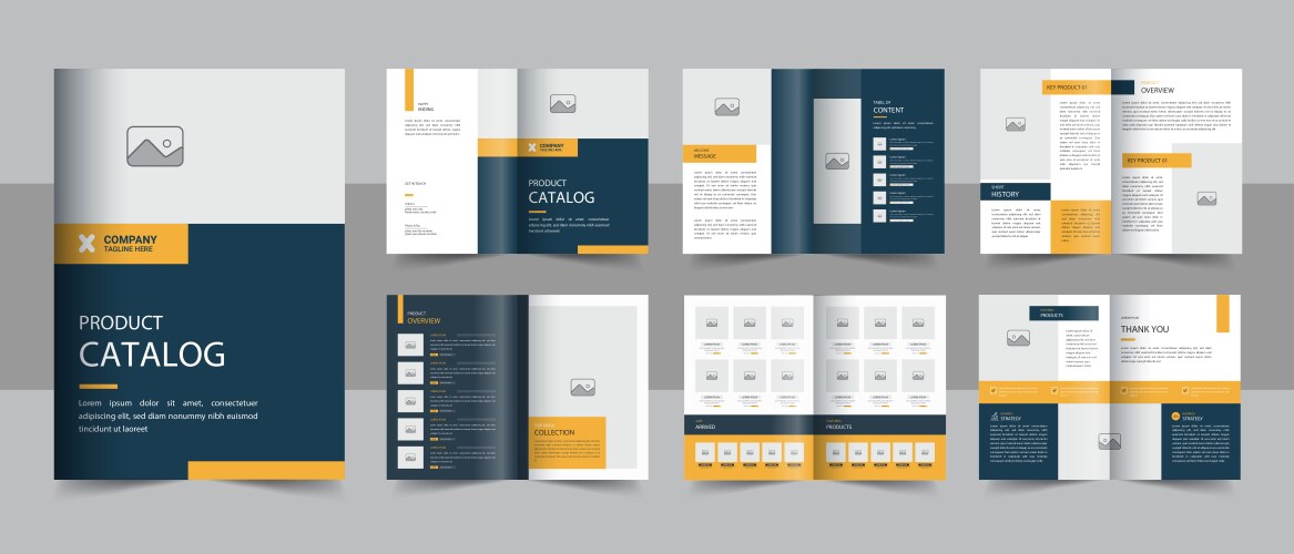 Product catalog or catalogue design template Vector Image