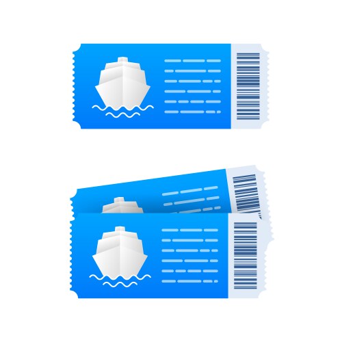 Ship Boarding Pass Clipart