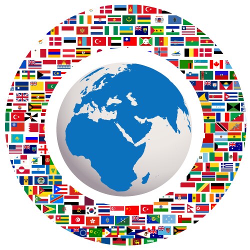 Globe Flags Vector Images (over 27,000)