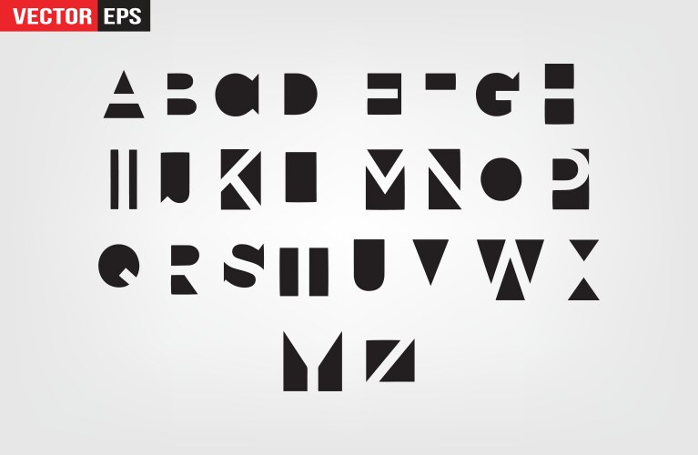 Elegant alphabet letters font Royalty Free Vector Image