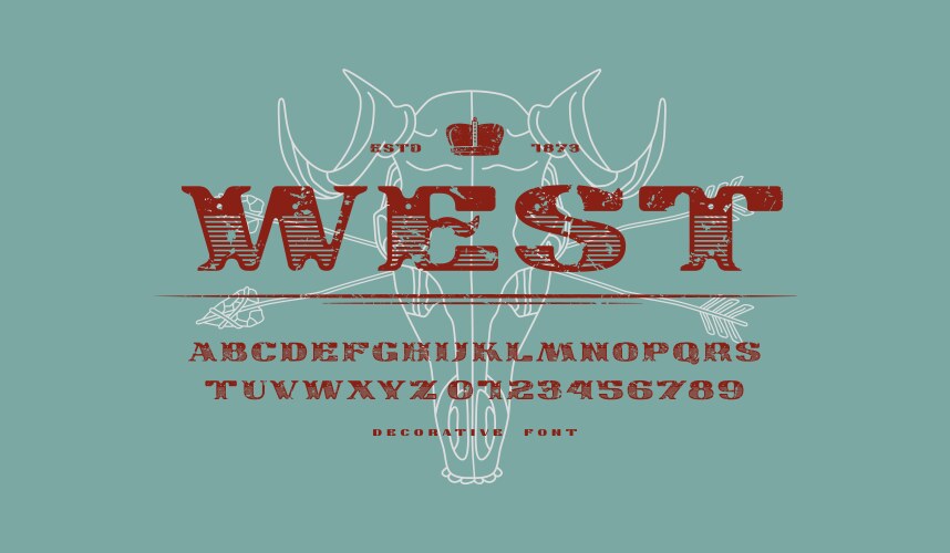 Western Font Vector Images (over 3,600)