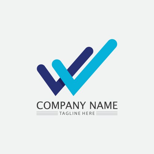 Checklist check mark logo or icon tick symbol Vector Image