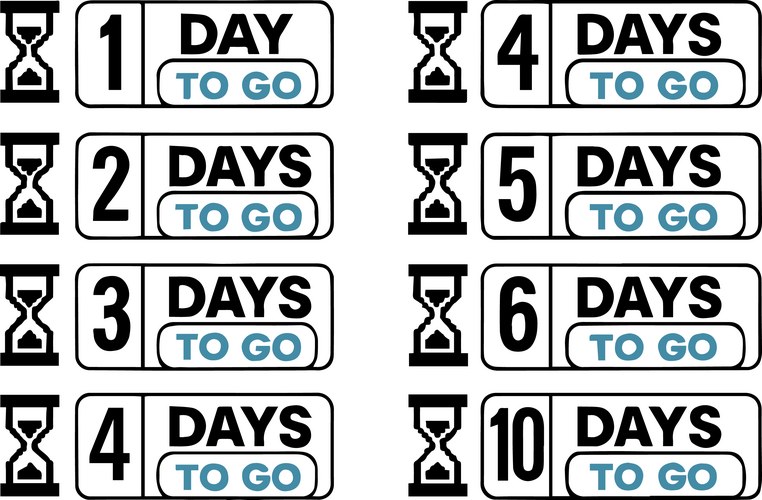Event countdown Vector Images & Graphics for Commercial Use | VectorStock