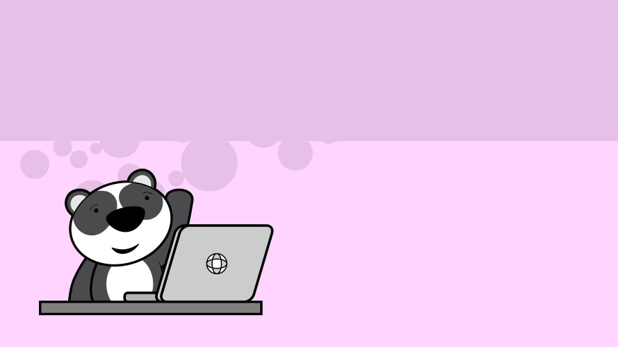 Panda Computer Cartoon Vector Images (over 200)