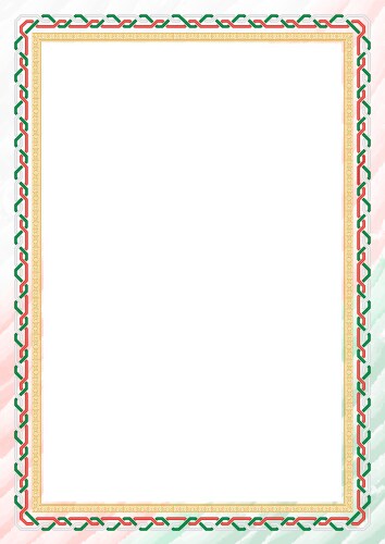Vertical frame and border with palestine flag Vector Image