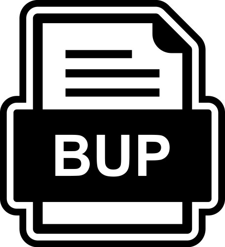 Document Bup File Vector Images (61)