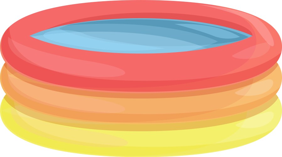 Square inflatable pool icon cartoon water Vector Image