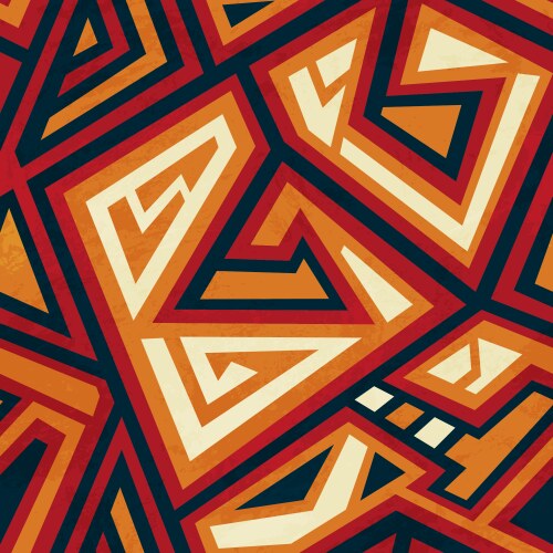 African geometric pattern Royalty Free Vector Image