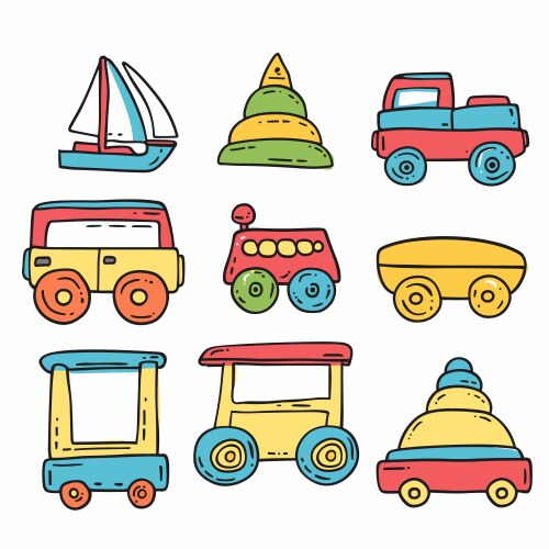 Simple Line Drawings Children Vector Images (over 7,600)