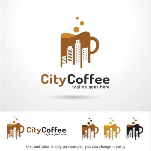 Coffee box logo Royalty Free Vector Image - VectorStock