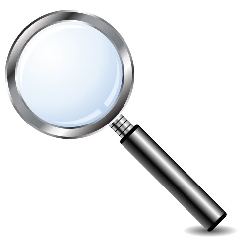 Magnifying glass Royalty Free Vector Image - VectorStock