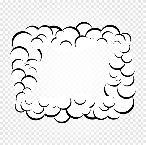 Isolated clouds steam or smoke foam Royalty Free Vector