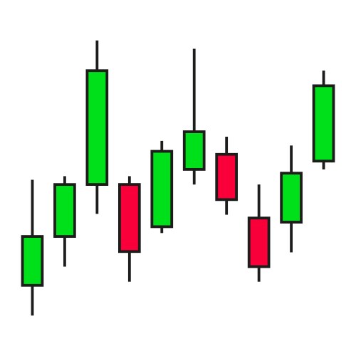 Japanese candlestick indicator Royalty Free Vector Image