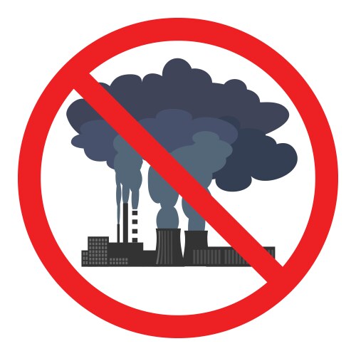 Stop air pollution Royalty Free Vector Image - VectorStock