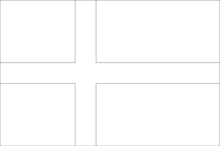 Rectangle flag of denmark Royalty Free Vector Image