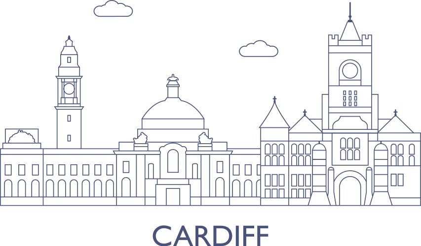 Cardiff Skyline Vector Images (over 160)