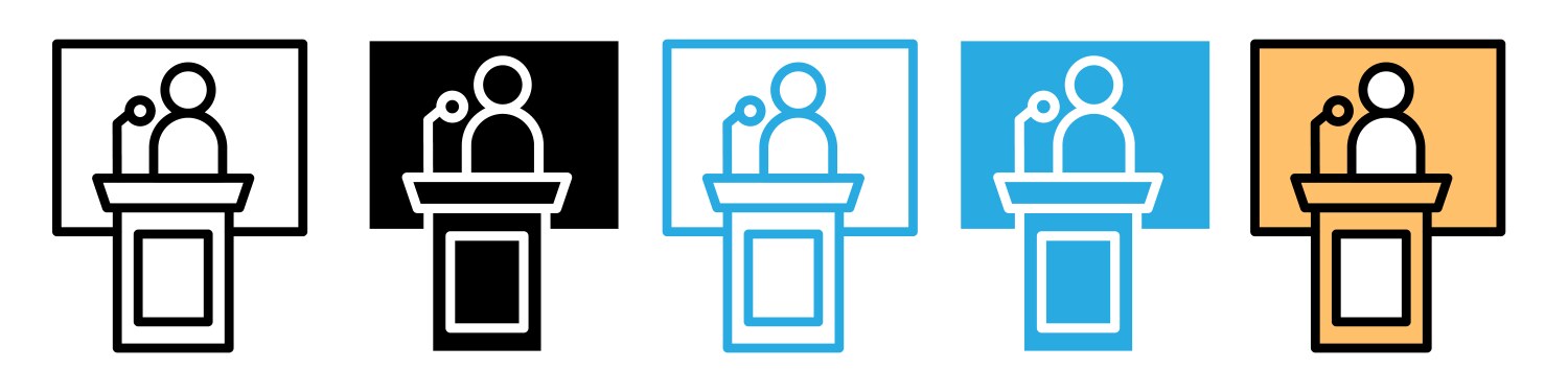 Speaker and Podium Logo Vector Images (over 560)