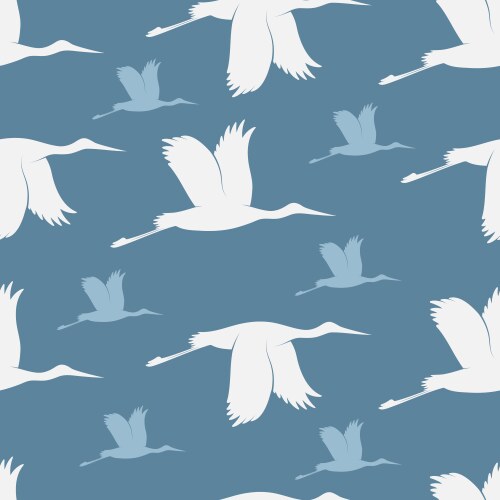 Flying stork baby bird delivery newborn cute Vector Image