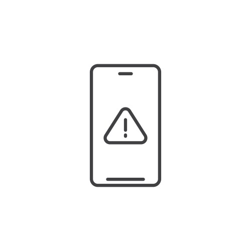 Phone notifications icon in flat style smartphone Vector Image
