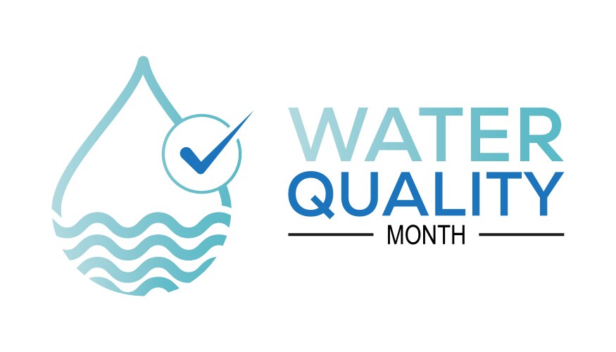 Water quality month Royalty Free Vector Image - VectorStock