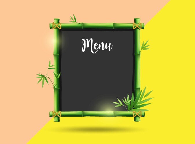 Menu wood board design background Royalty Free Vector Image