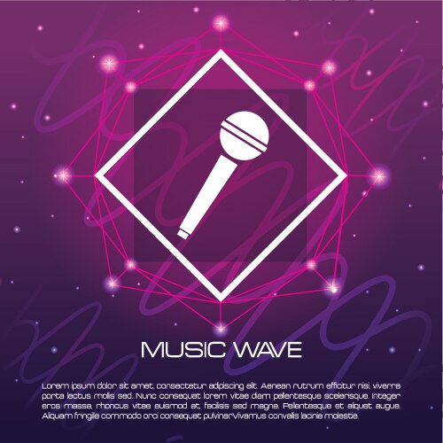 Music wave infographic Royalty Free Vector Image