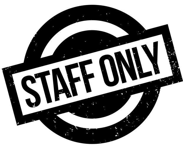Staff training sign or stamp Royalty Free Vector Image
