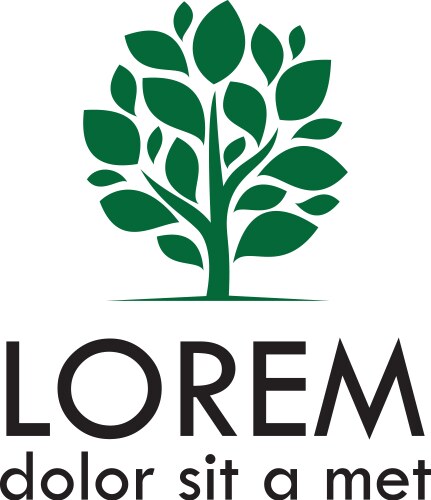 Abstract Tech Tree Logo Template – Royalty-Free Vector | VectorStock