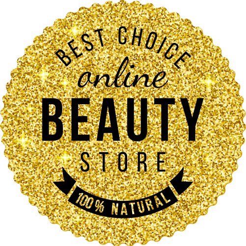 Beauty store emblem Royalty Free Vector Image - VectorStock