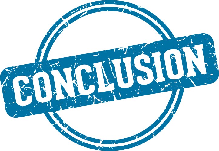 Conclusion Vector Images & Graphics for Commercial Use | VectorStock