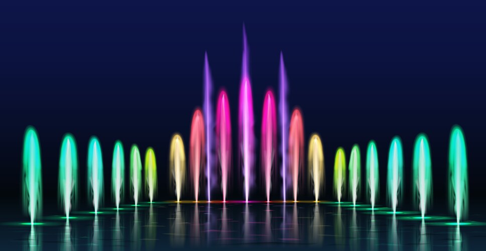 Fountain realistic transparent Royalty Free Vector Image