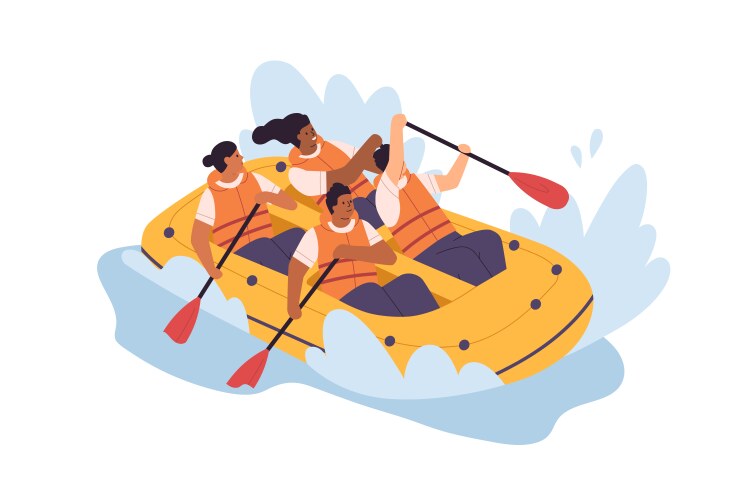Rowing boy Royalty Free Vector Image - VectorStock