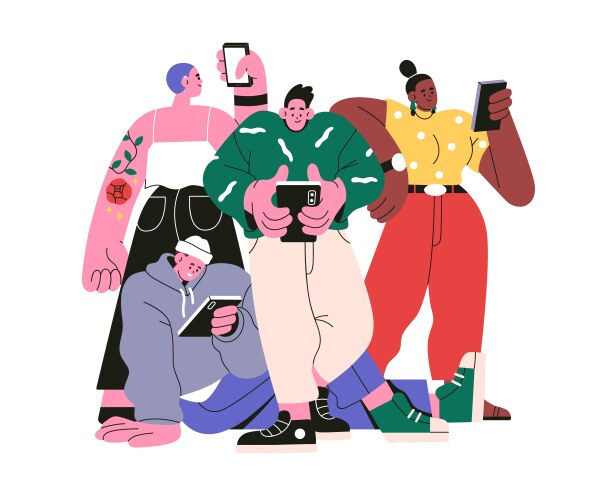 People talk on the phone comic book Royalty Free Vector