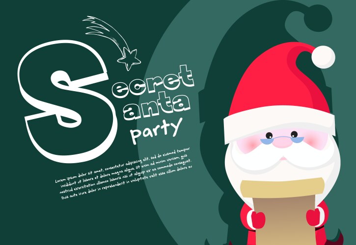 Happy secret santa claus shopping pile goods Vector Image
