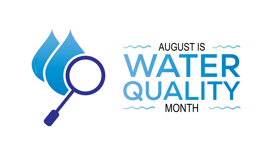 Water quality month Royalty Free Vector Image - VectorStock