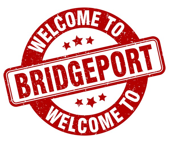 Welcome to bridgeport stamp round sign Royalty Free Vector