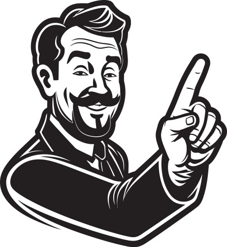 Symbolic significance finger gesture iconic pose Vector Image