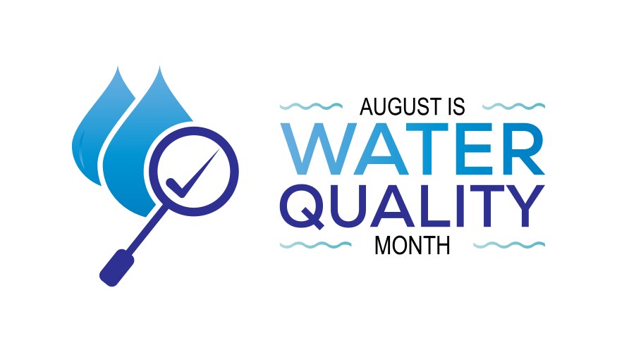 Water quality month Royalty Free Vector Image - VectorStock