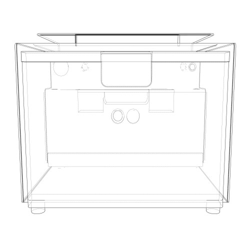 3D Wireframe Box Model – Royalty-Free Vector | VectorStock