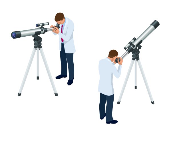 Telescope Royalty Free Vector Image - VectorStock