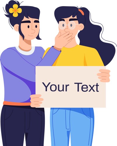 Silent protest Royalty Free Vector Image - VectorStock