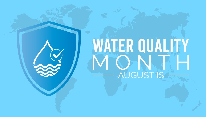 Water quality month Royalty Free Vector Image - VectorStock