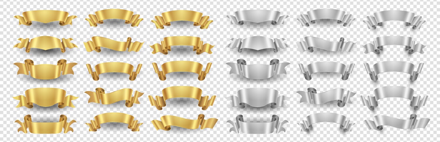3d numbers gold silver digits stylish beauty Vector Image