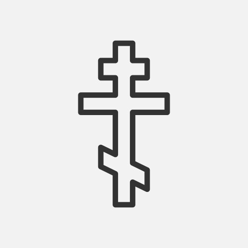 Christian cross icon logo app ui Royalty Free Vector Image