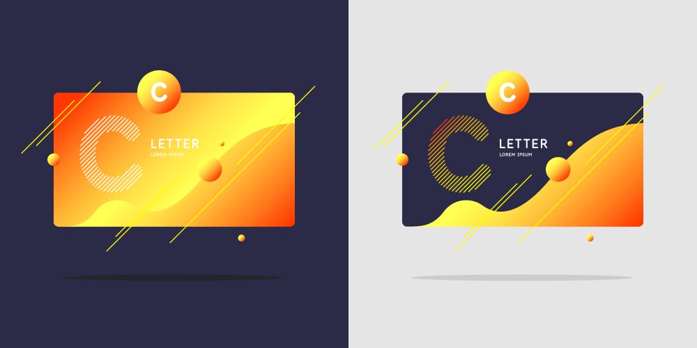 Cartoon letter c Royalty Free Vector Image - VectorStock