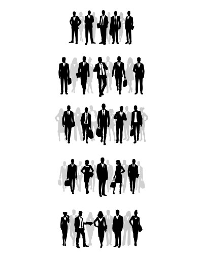 Business man runs on gears Royalty Free Vector Image