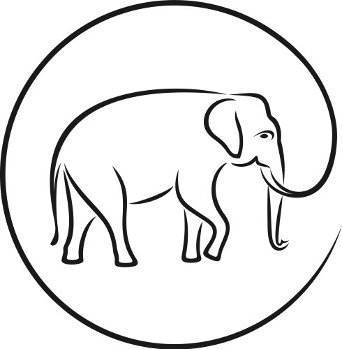 Elephant Outline Vector Images (over 12,000)