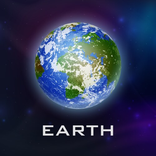 Realistic planet Royalty Free Vector Image - VectorStock