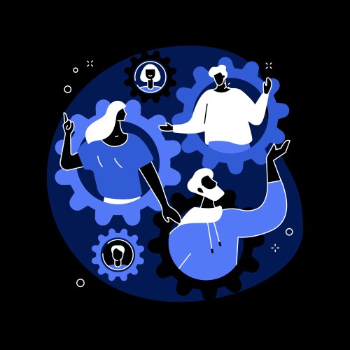 Social role abstract concept Royalty Free Vector Image