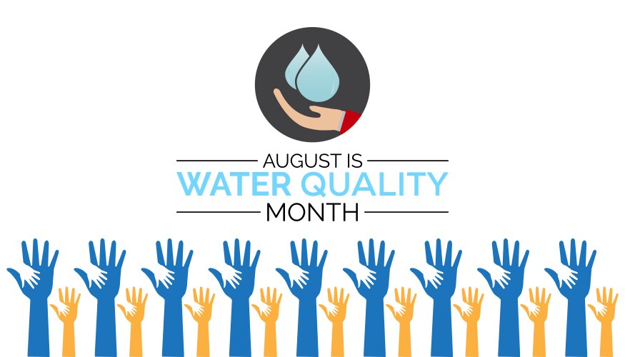 Water quality month Royalty Free Vector Image - VectorStock